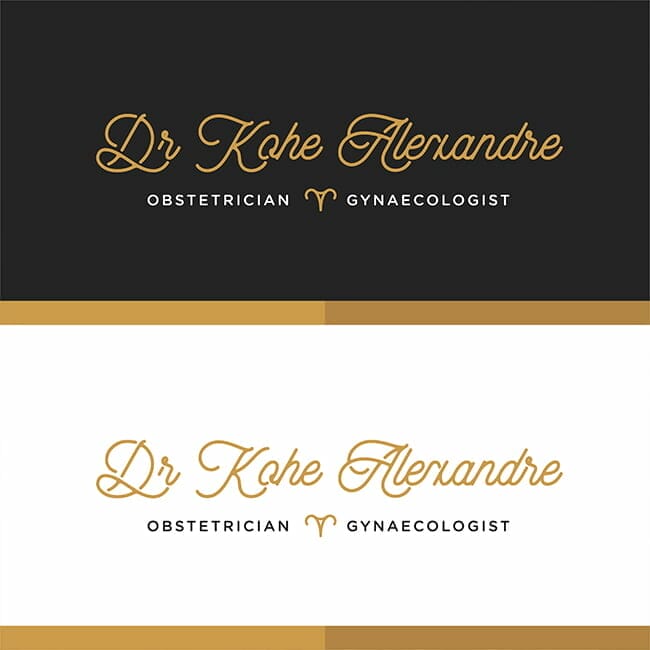 Dr. Kohe Alexandre Logo Design - Elixir Design